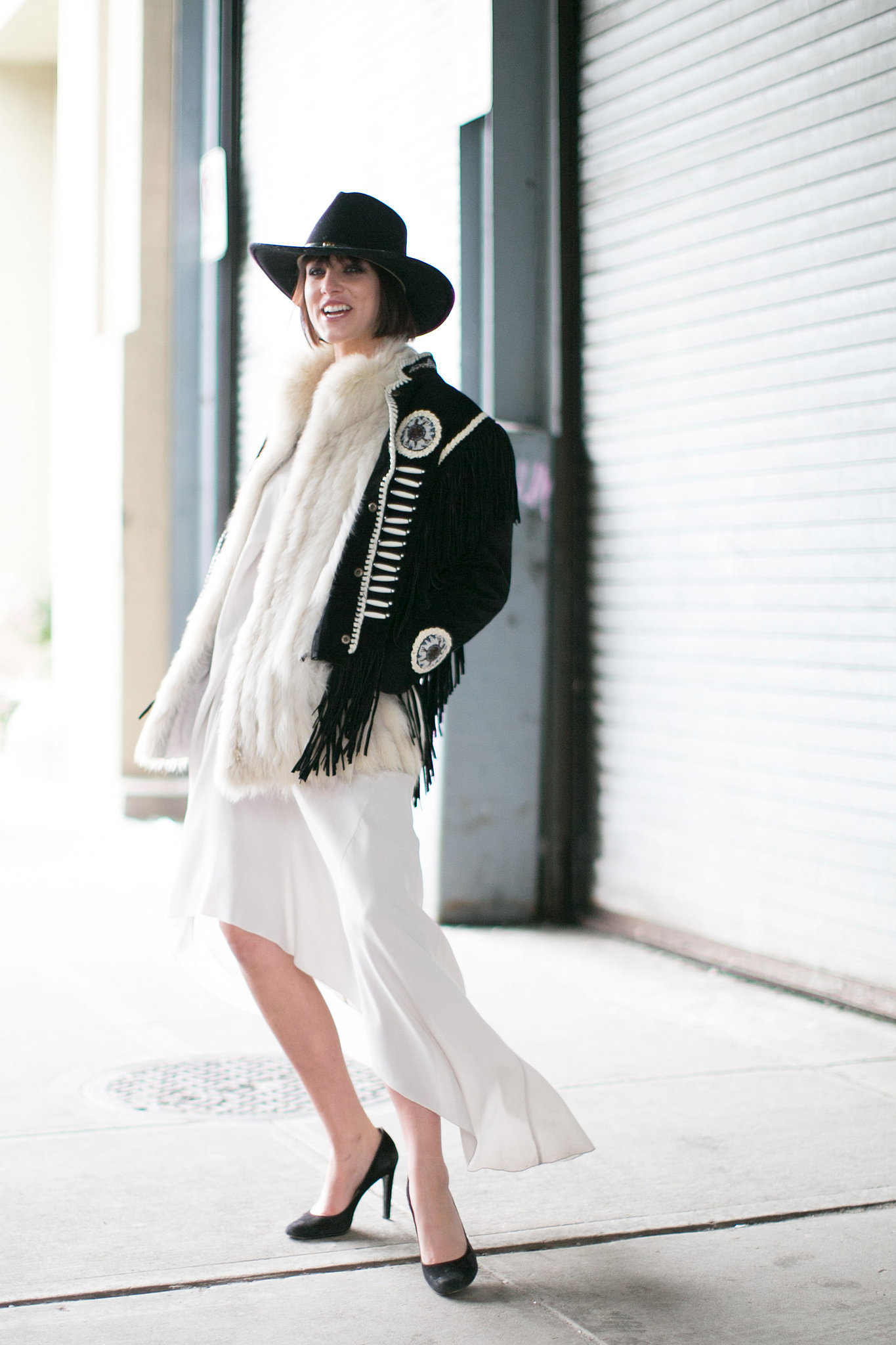 She makes braving the cold look easy. | POPSUGAR Fashion